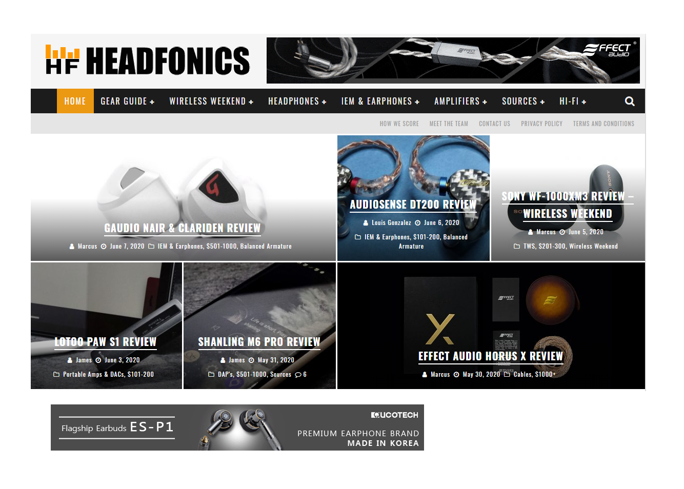 Headfonics product Review - Gaudio Nair and Clariden